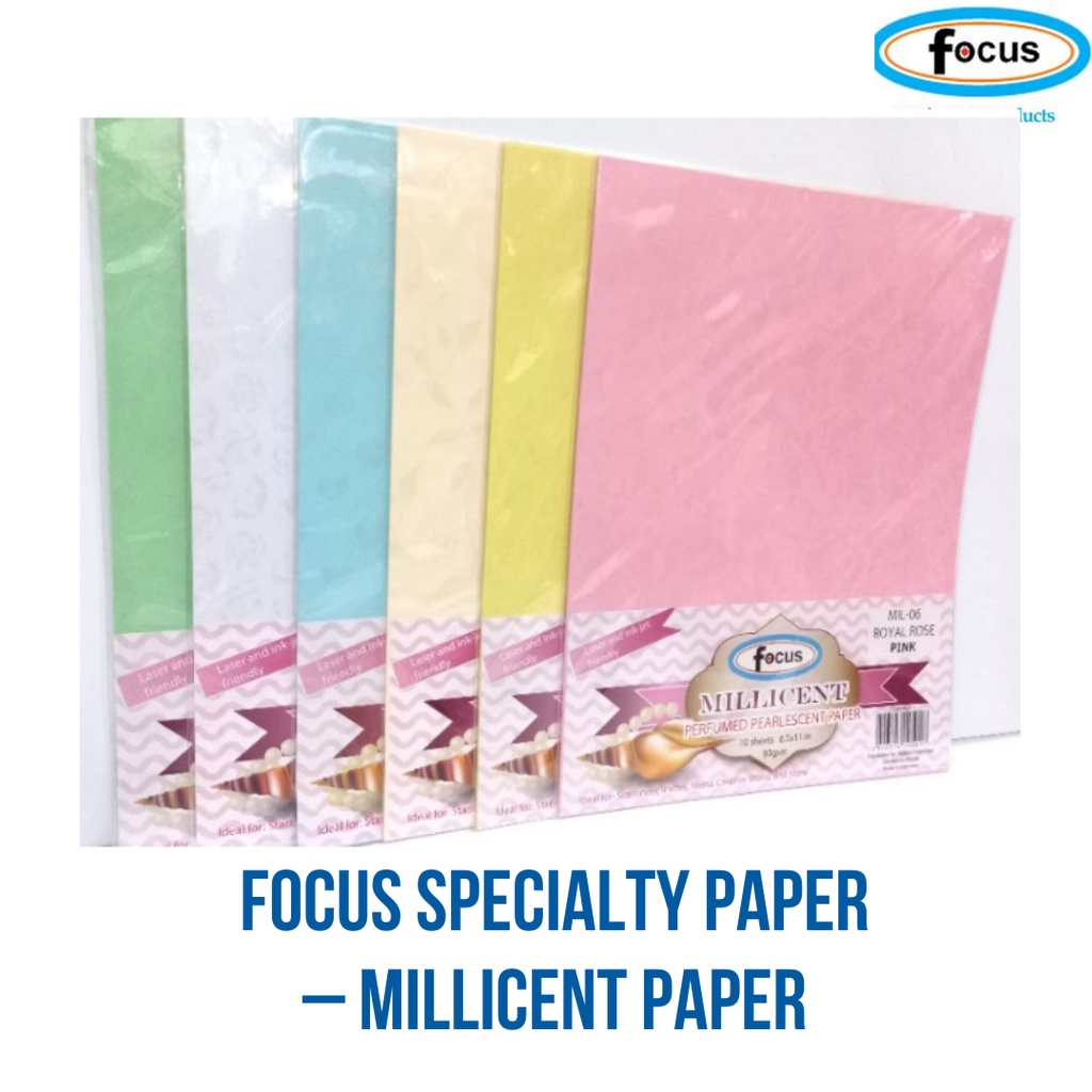 FOCUS Millicent Scented Colored Specialty Paper 10 sheets / 1 pack ...