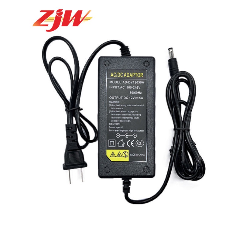 ZJW Integrated AC/DC 12V 3A / 12V 5A CCTV Power Supply Adapter 12V ...