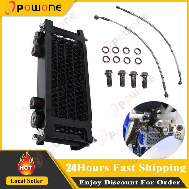 Universal Powone Motorcycle Oil Cooling Cooler Radiator Oil Cooler For ...