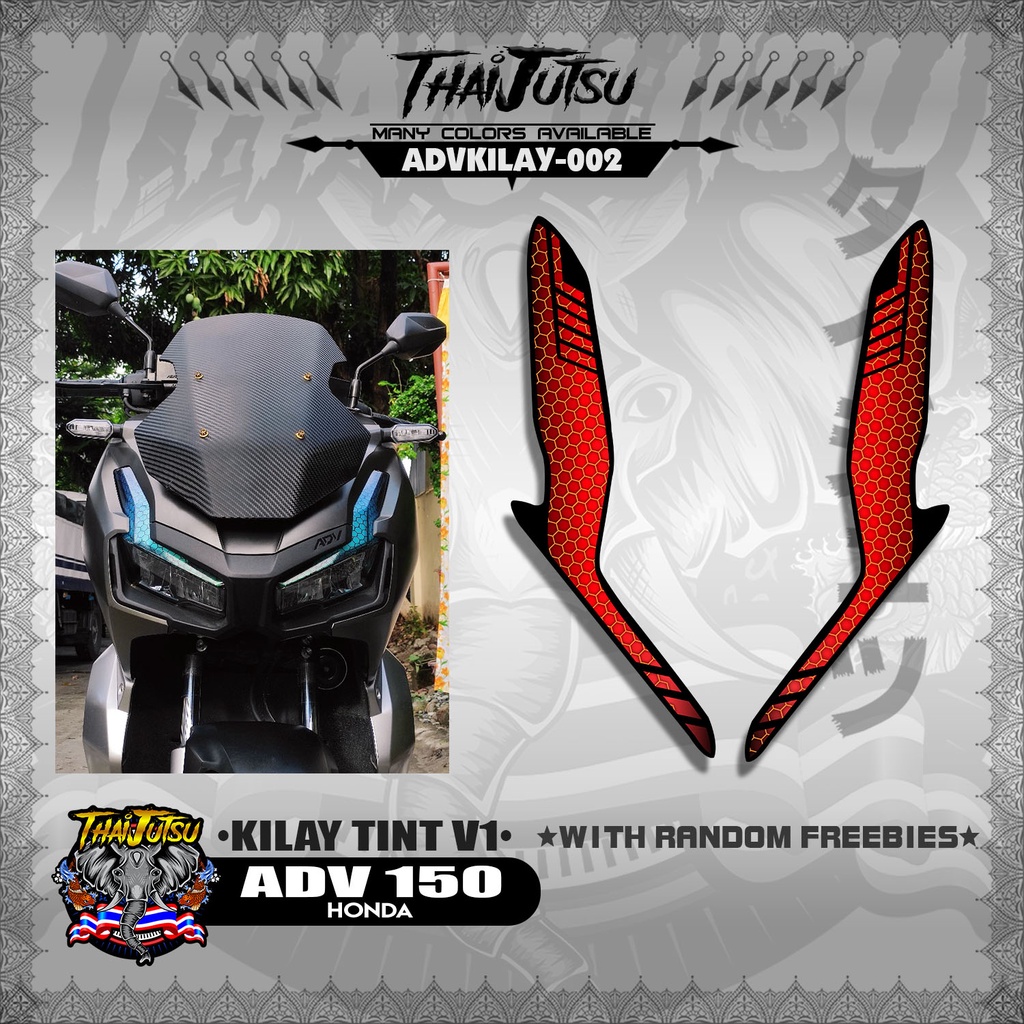 HONDA ADV 150 Decals ( KILAY TINT V1 )【ThaijutsuStickers】 | Shopee ...
