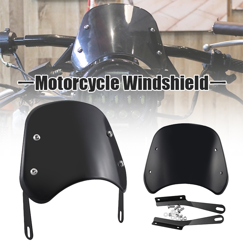 Universal Motorcycle Windshield Wind Deflector Windscreen | Shopee ...
