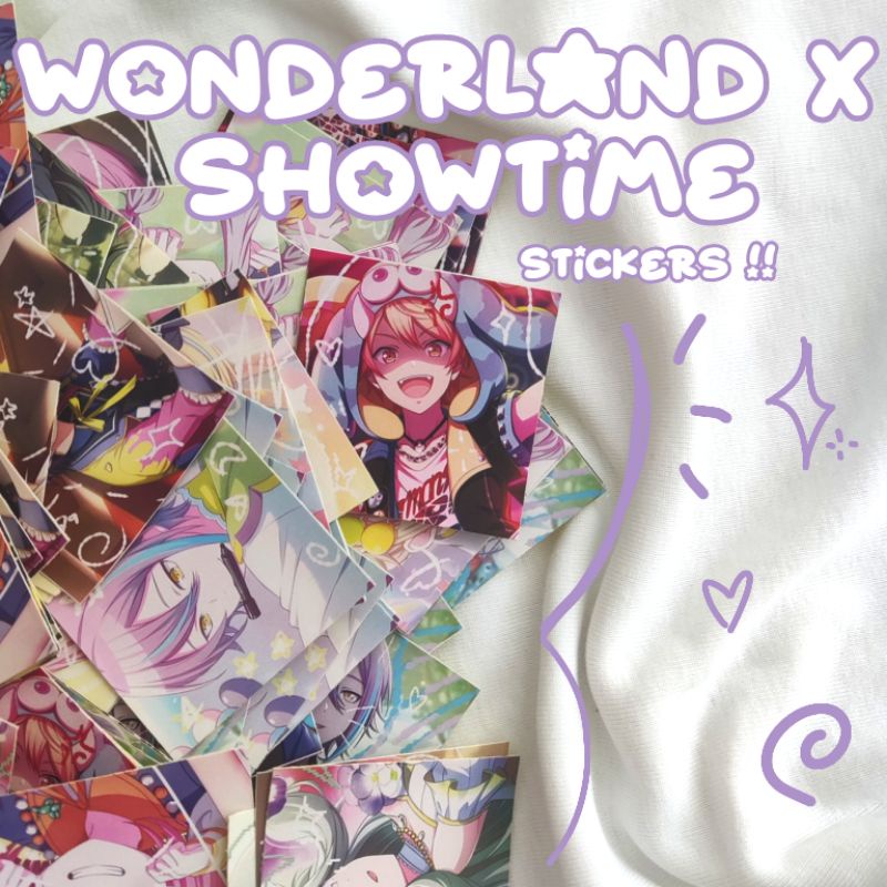 Wonderland x showtime STICKERS SET (rui, nee, you are) | Sekai project ...