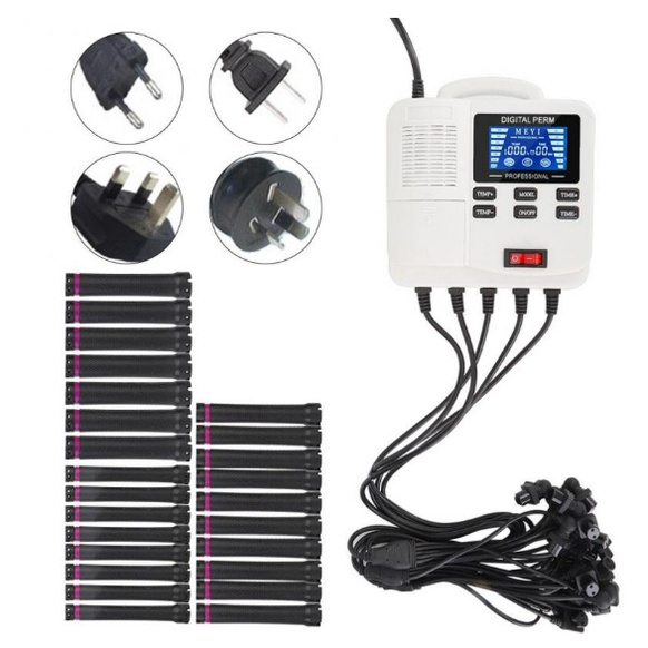 (COD)Small Portable Digital PTC Heating Hair Perm Machine with Roller ...