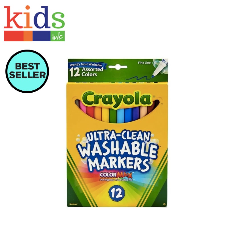 Crayola Ultra-Clean Washable™ Markers - Kids Ink | Shopee Philippines