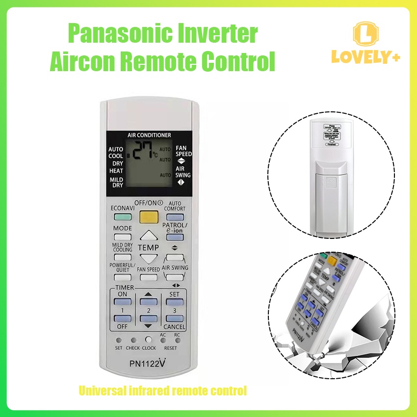 K-PN1122 Universal Remote Control For Panasonic Split Type Aircon ...