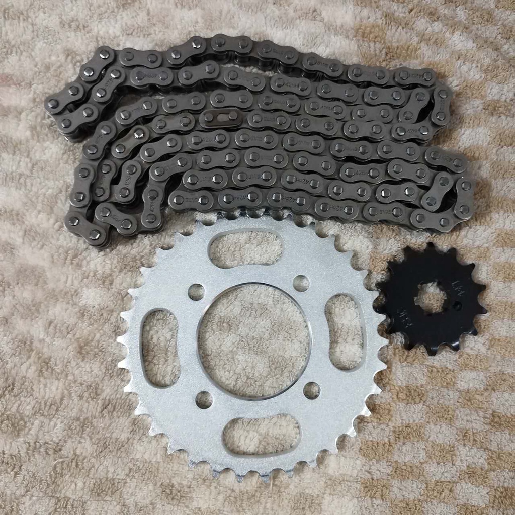 MOTORCYCLE CHAIN SET FOR KAWASAKI HD3 | Shopee Philippines