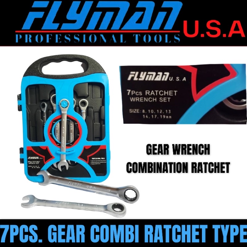 FLYMAN | 7pcs Ratchet Wrench Set | Shopee Philippines