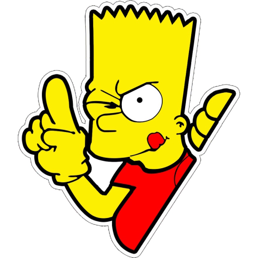 Bart Simpson stickers | Shopee Philippines