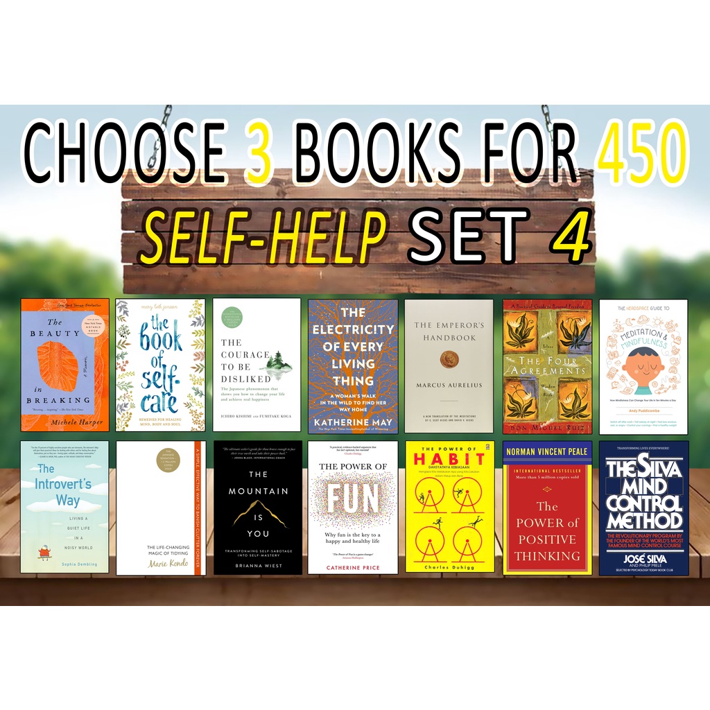 Self-Help Set 4 Books | Shopee Philippines