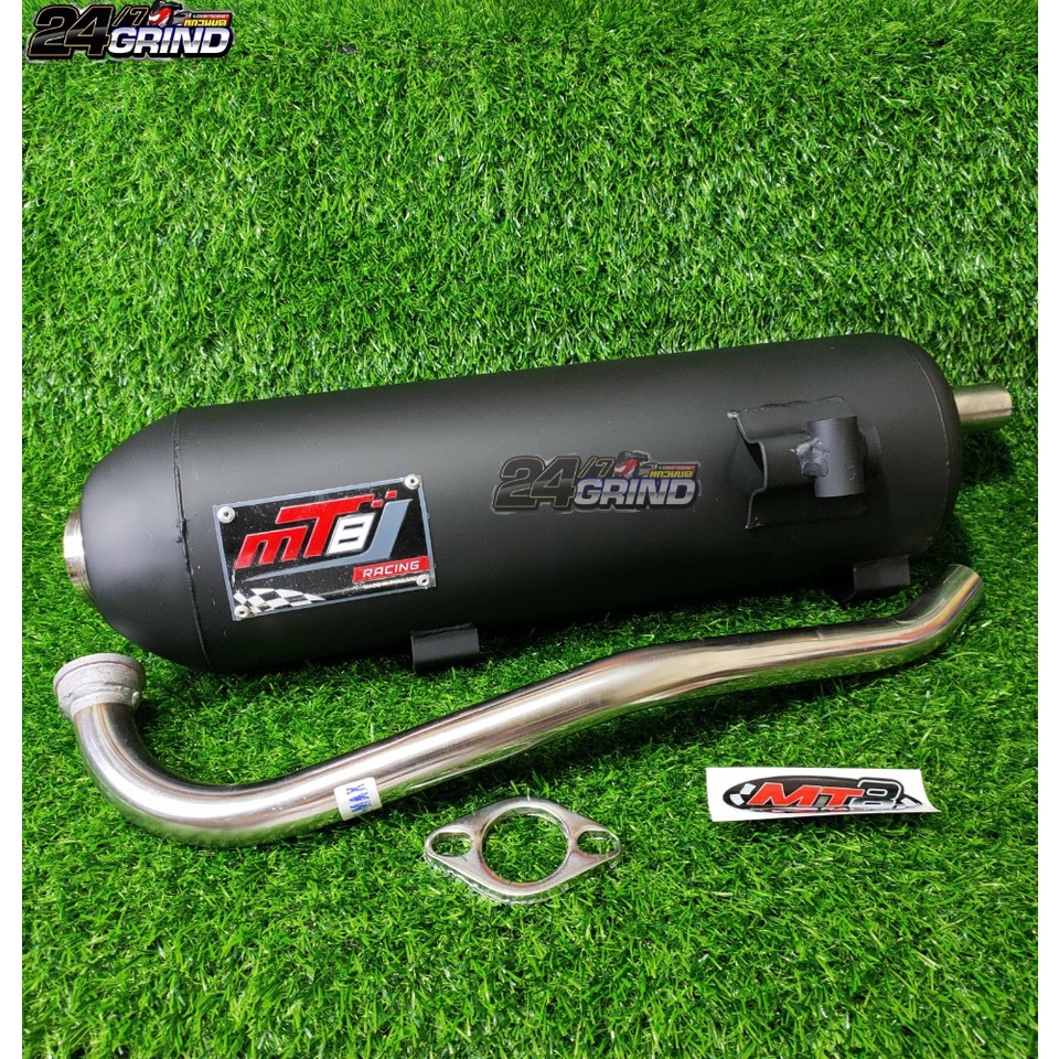 MT8 PIPE YAMAHA NMAX 155 v1 BIG ELBOW STAINLESS TIP ORIGINAL THAILAND ...