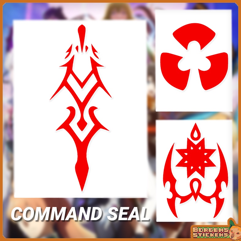 [DECAL] FGO Illyasviel, Sakura, Atrum Galliasta Command Seal VINYL ...