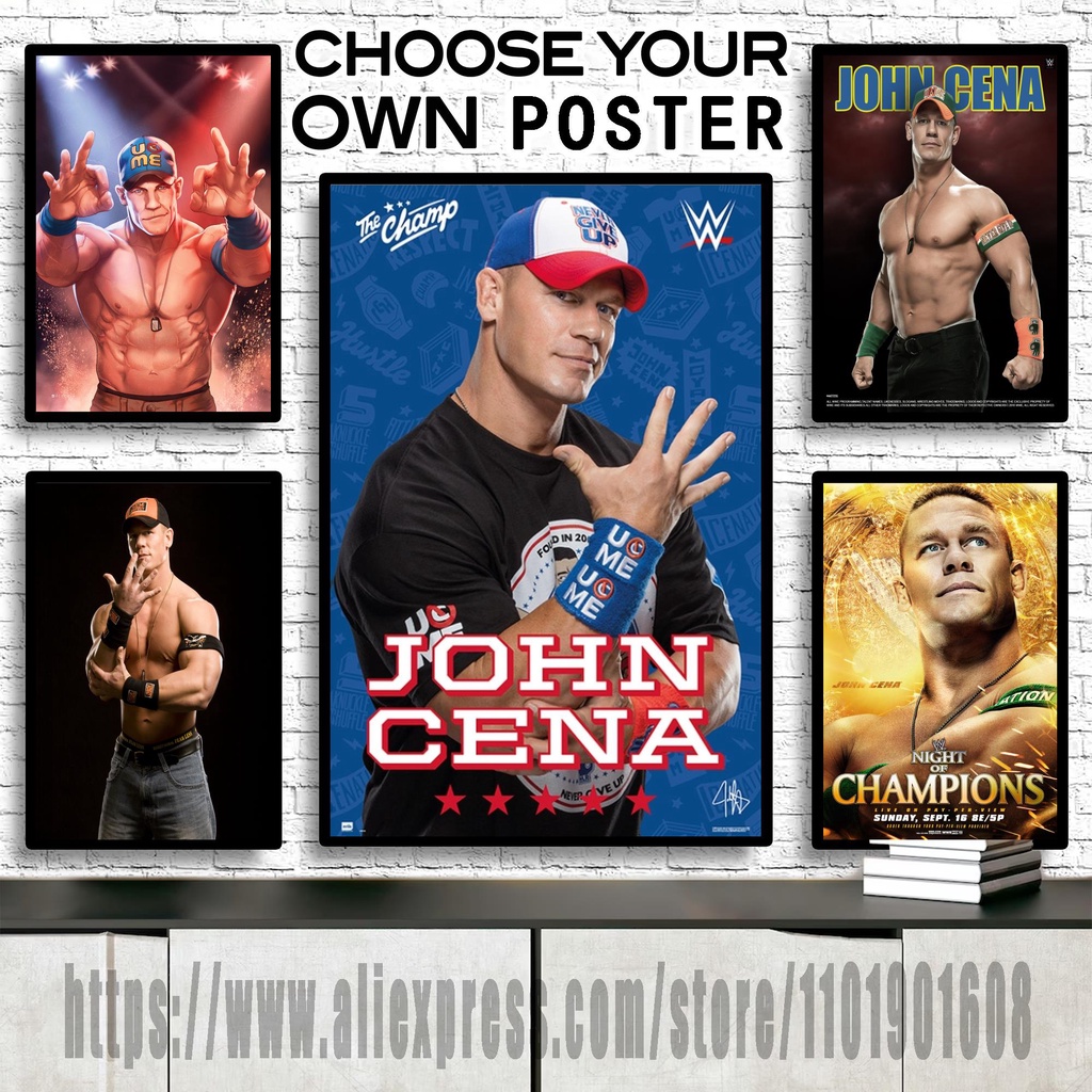 Classic John Cena Wrestler Bodybuilder Rapper WWE Canvas Art Wall Art ...
