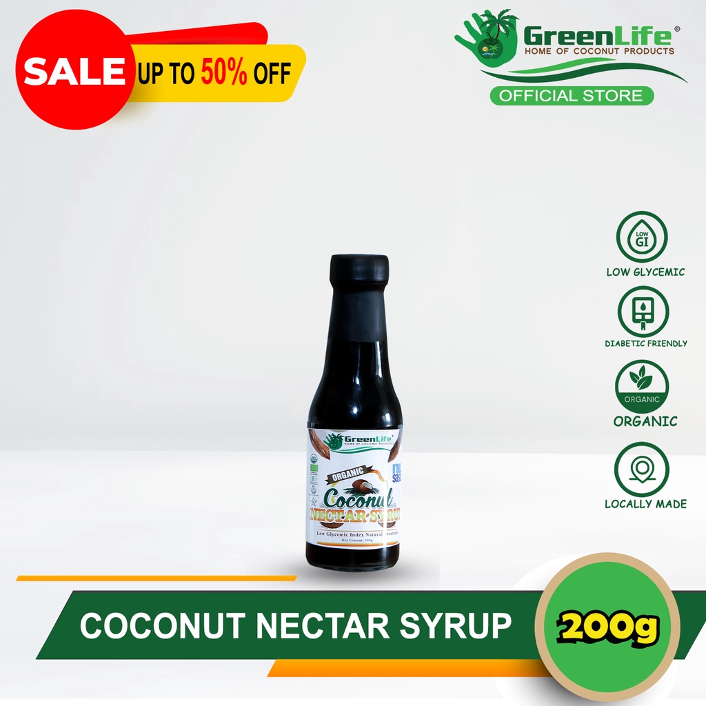 Organic Coconut Nectar Syrup 200g - Low glycemic Vegan Gluten-Free All ...