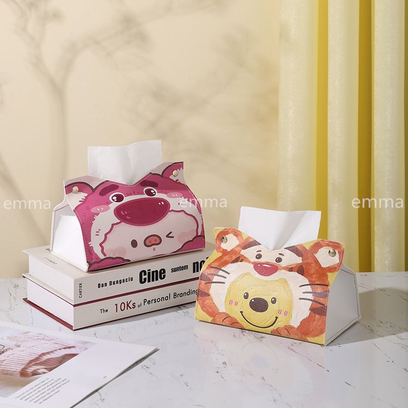 Cute Pattern Tissue Box Home Bedroom Living Room Desktop Decoration ...
