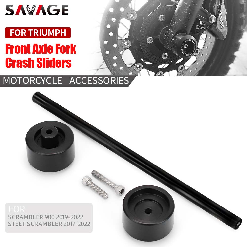 Front Axle Fork Crash Sliders For Triumph Scrambler 900 Steet Scrambler ...