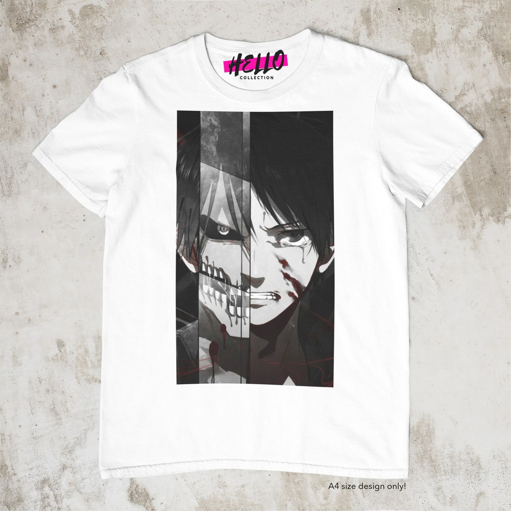 Attack On Titan AOT - TITAN EREN MAIN CHAR Anime Shirt ...