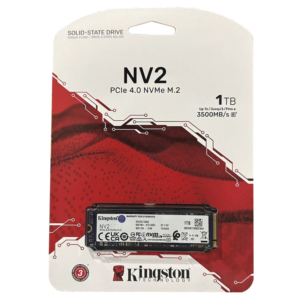 Kingston NV2 1TB PCIe 4.0 NVMe M.2 2280 SSD, SNV2S/1000G (R:3500MB/s W:2100MB/s) | Shopee ...