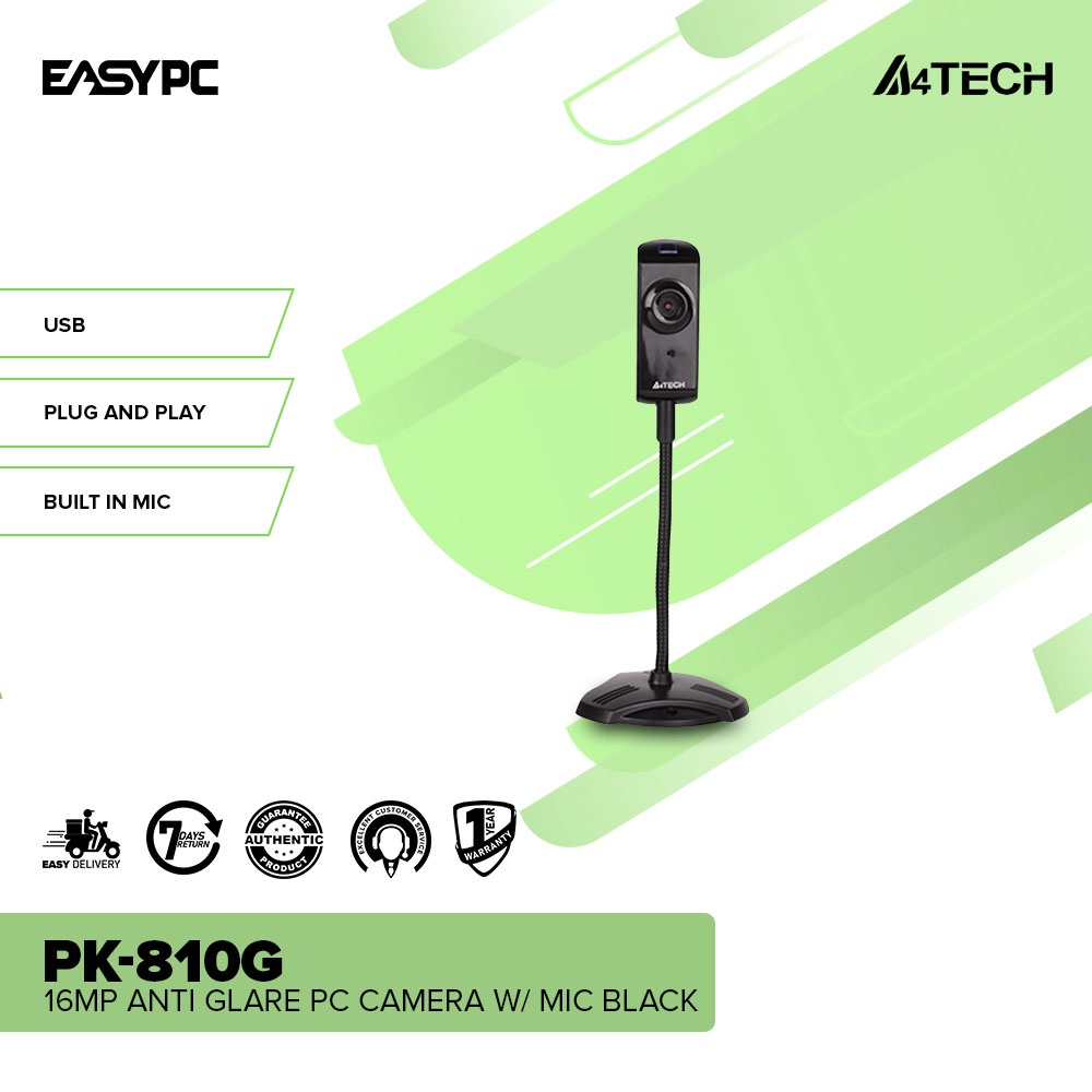 EasyPC | A4tech PK-810G 16MP Anti-Glare PC Camera Plug and Play w/ mic ...