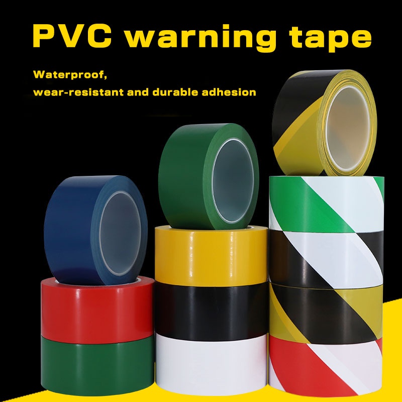 Warning Tape PVC Width 30-60mm Black Yellow Zebra Line Alert Landmark ...