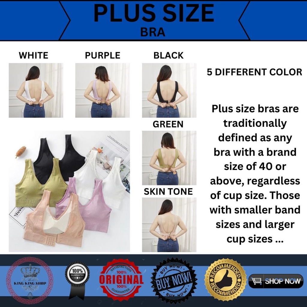 WPF 2204# Plus-size Bra Full Cup Wireless Sports Underwear CASH ON ...