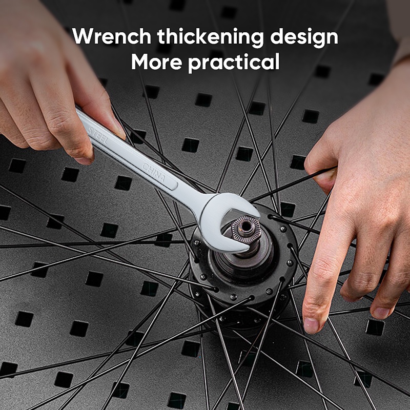 Mitsushi 8pcs Combination Wrench Set Heavy Duty Spanner Set Multi Function Wrenches Set 8 19mm