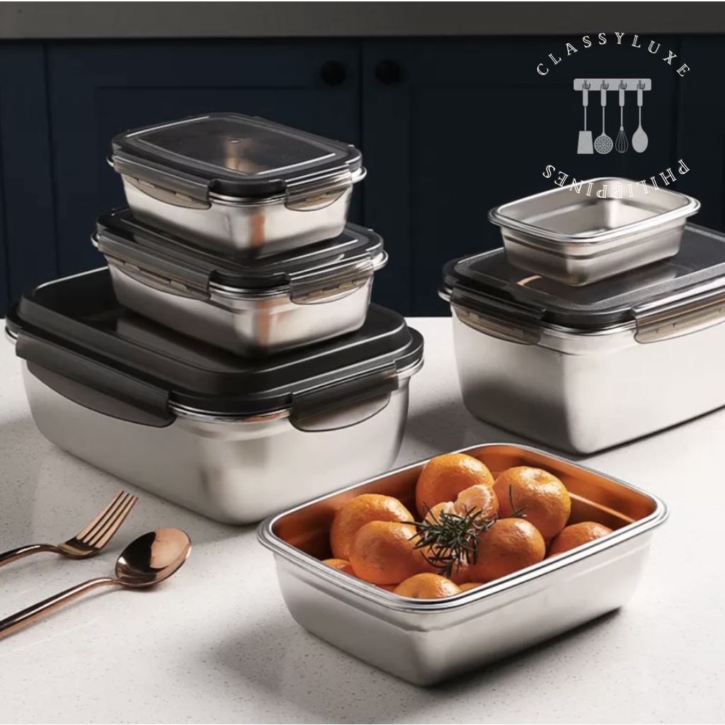 KITkitchen 304 Stainless Steel Fresh Keeping Box Food Grade Lunch ...