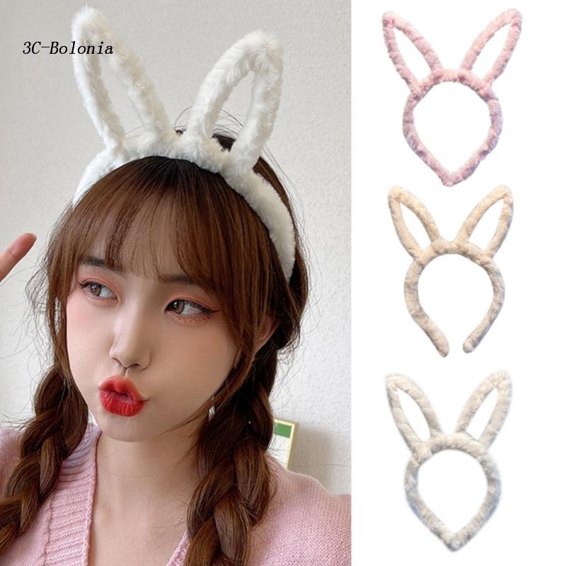 【PC】 Bunny Ears Headband Halloween Decorations Fuzzy Plush Rabbit Ears ...