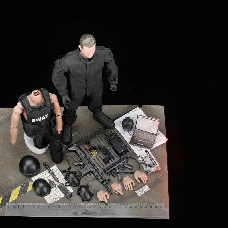 ★1/6 Scale 12 inches SWAT Police Action Figure 30cm Toy Soldier Model ...