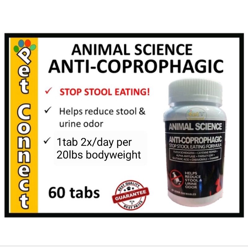 Animal Science Anti-Coprophagic STOP STOOL EATING FORMULA for Dogs 60 ...