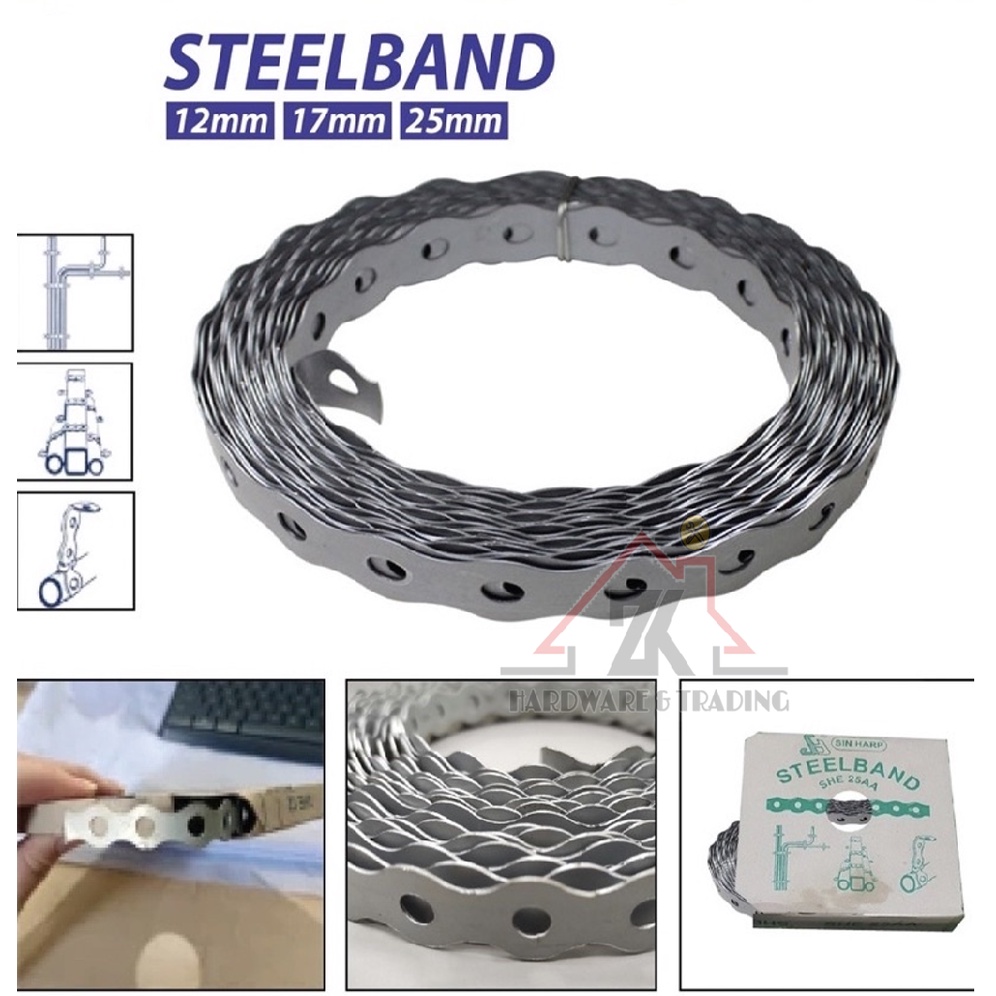 Multipurpose Steel Band Metal Fixing Strap with Perforated Holes ...