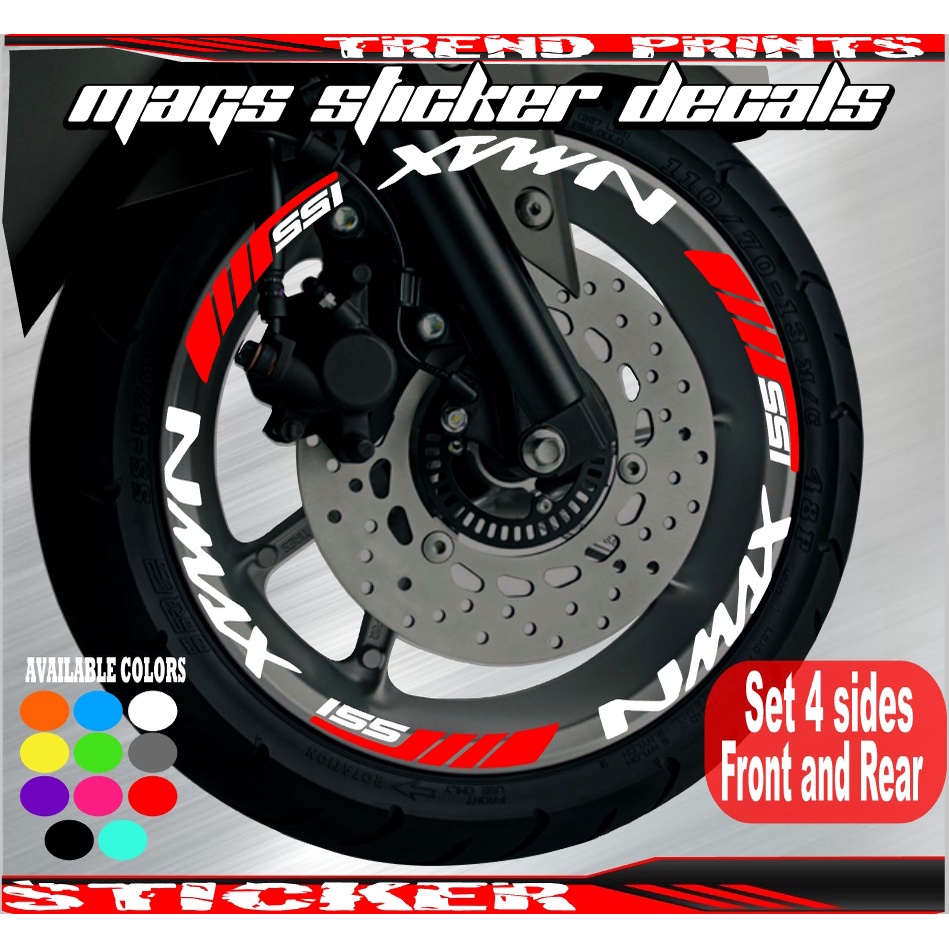Nmax 155 mags sticker 4side set front and rear | Shopee Philippines