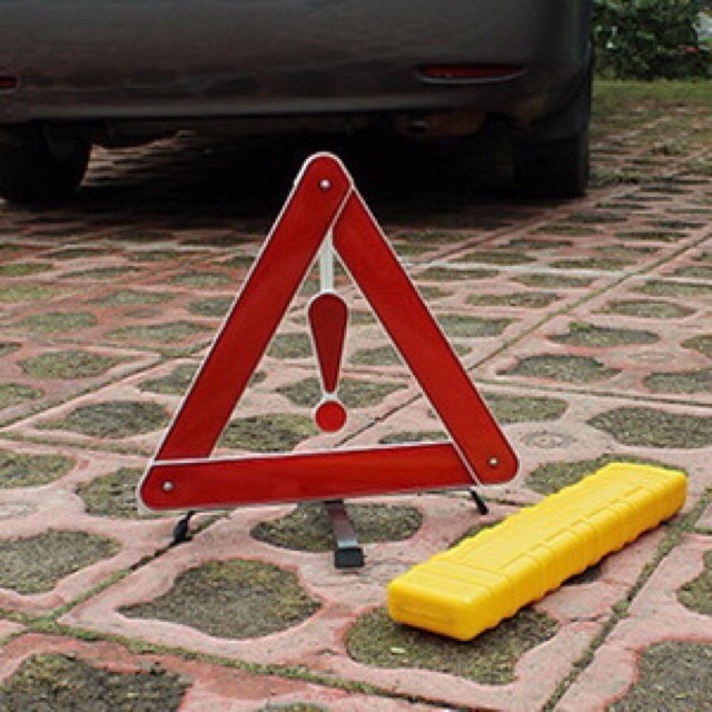 HEAVY DUTY Early Warning Device Triangle Signature Car Safety Emergency ...