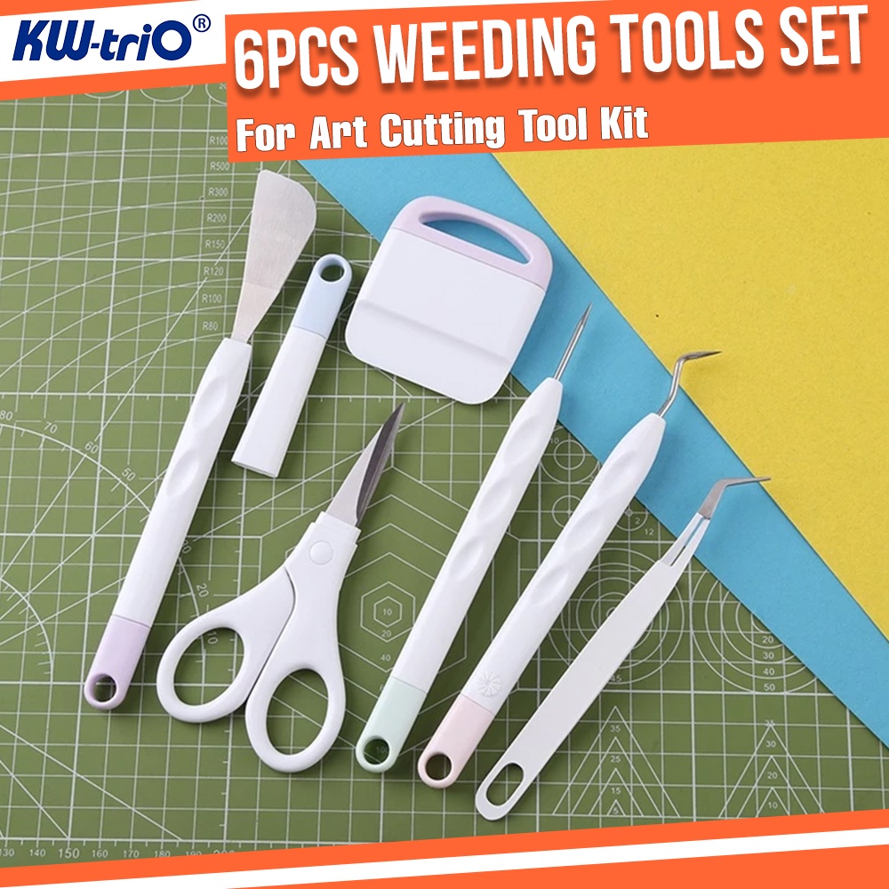 6PCS Craft Vinyl Weeding Tools Set Silhouette Embossed Art Cutting Tool ...
