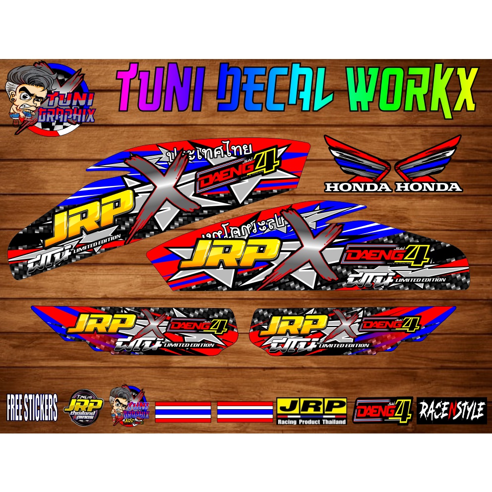 TMX / RUSI / PINOY / MOTOPOSH / SKYGO / DECALS STICKER v4 ( JRP X DAENG ...