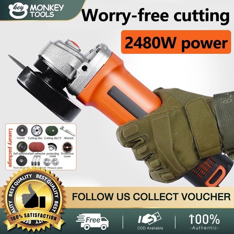 monkey 11000r/min 2480W Power tools Angle grinder Used for cutting and ...