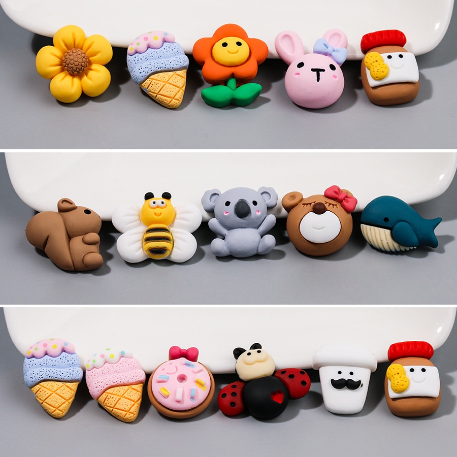 Cartoon Koala Shark Jbitz for Croc Ice Cream Rabbit Jibits Croc Pin ...