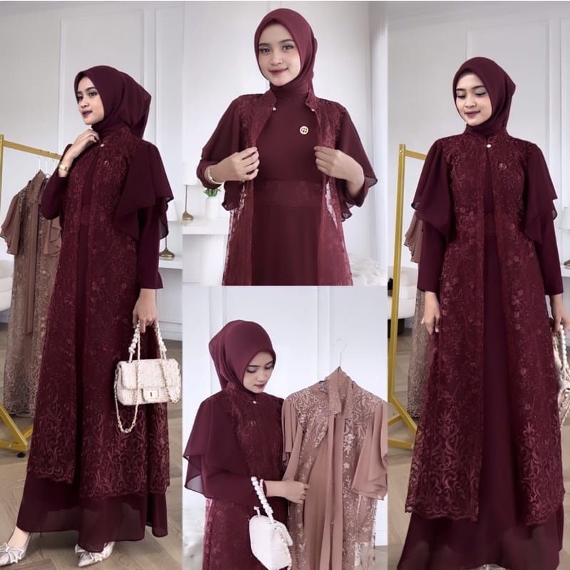 Georgina DRESS BUSUI FRIENDLY!! Inner DRESS + OUTER FREE OBI BELT ...