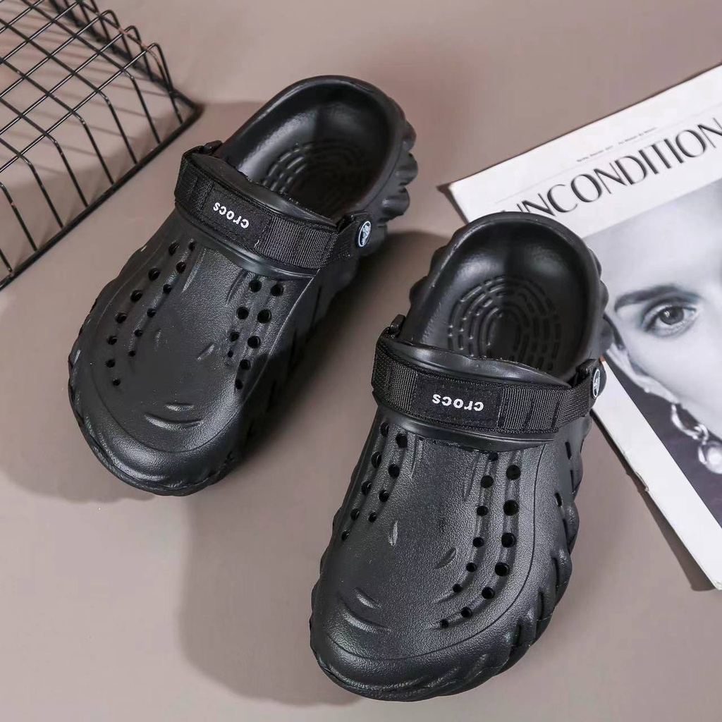 ECHO CLOG crocs sandals for men slippers Beach Thick Sole Anti Slip ...