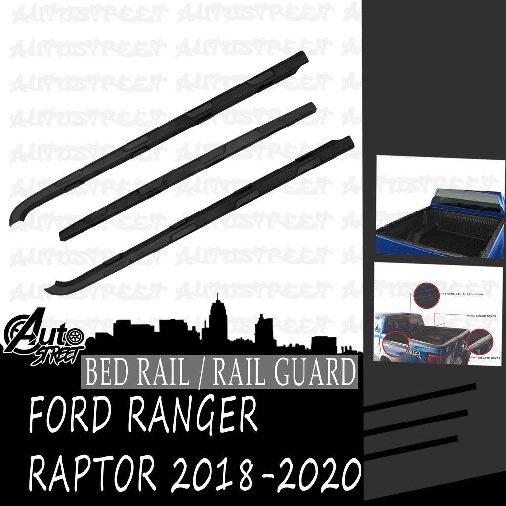 Ford Ranger Raptor 2018-2020 Version 2 3pcs Set Bed Rail Cap / Bed Rail ...