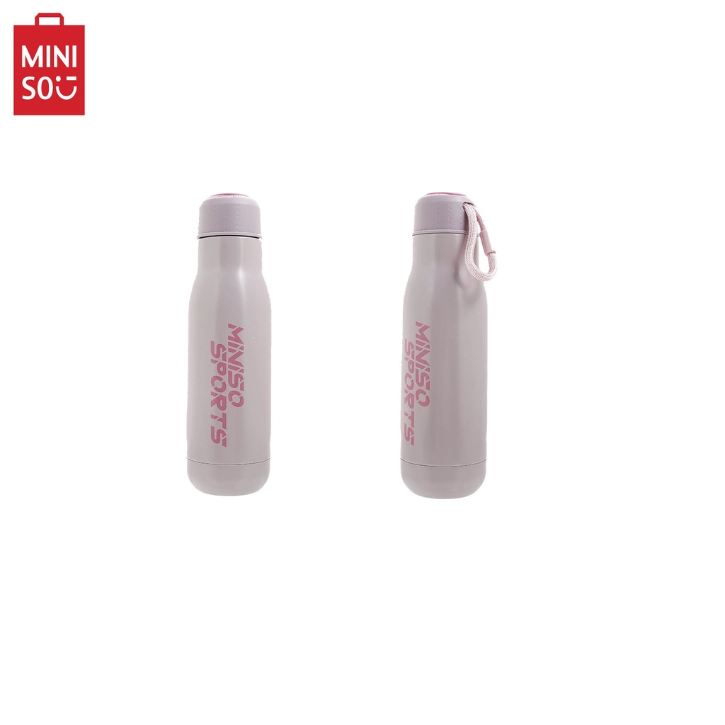 Miniso Sports Stainless Insulated Bottle 500ml Pink | Shopee Philippines