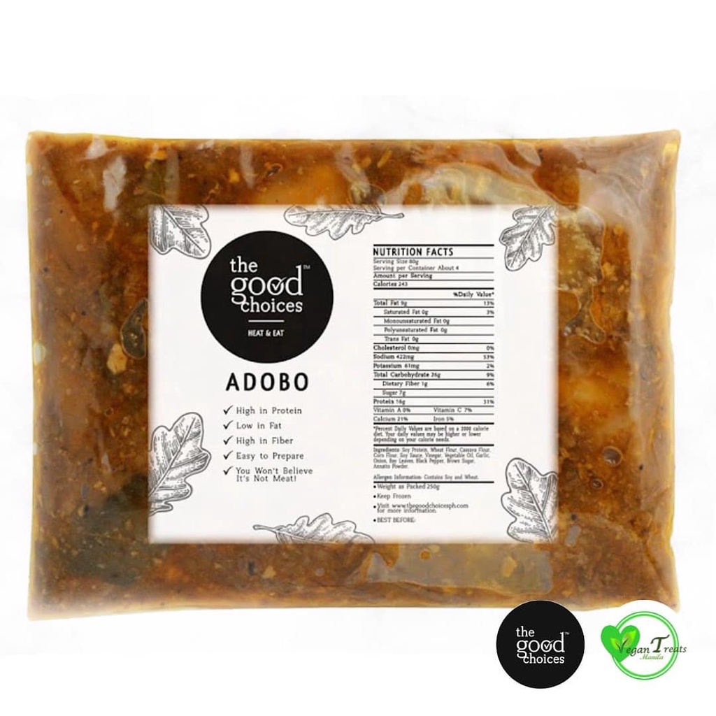 Adobo by The Good Choices (Plant-based, Vegan, Meat-free, Protein Rich ...