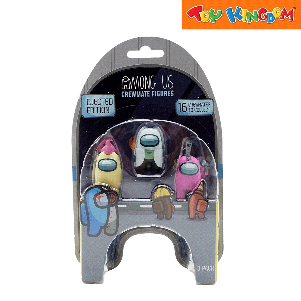 Among Us Crewmate Cream, Light Gray and Pink 3 Pack Figures | Shopee ...