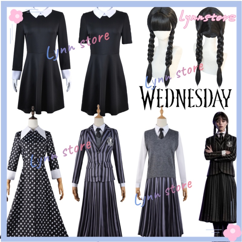 Movie Wednesday Cosplay Costumes School Uniform Gothic JK Style Suit ...