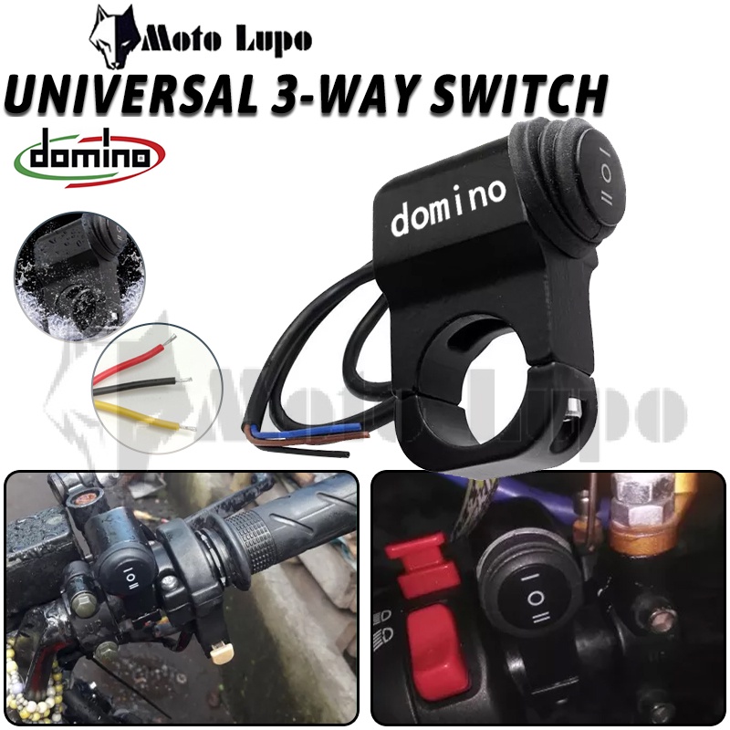 Motorcycle Mini Driving Light Switch 3 Way On Off With Clamp Waterproof ...