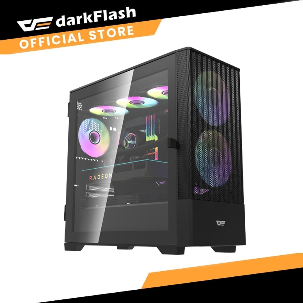 Darkflash DK415M Door Opening of Tempered Glass M-atx Gaming Case with ...