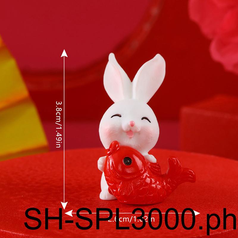 Miniature Rabbit Chinese New Year of Decoration Micro Ornament Home ...