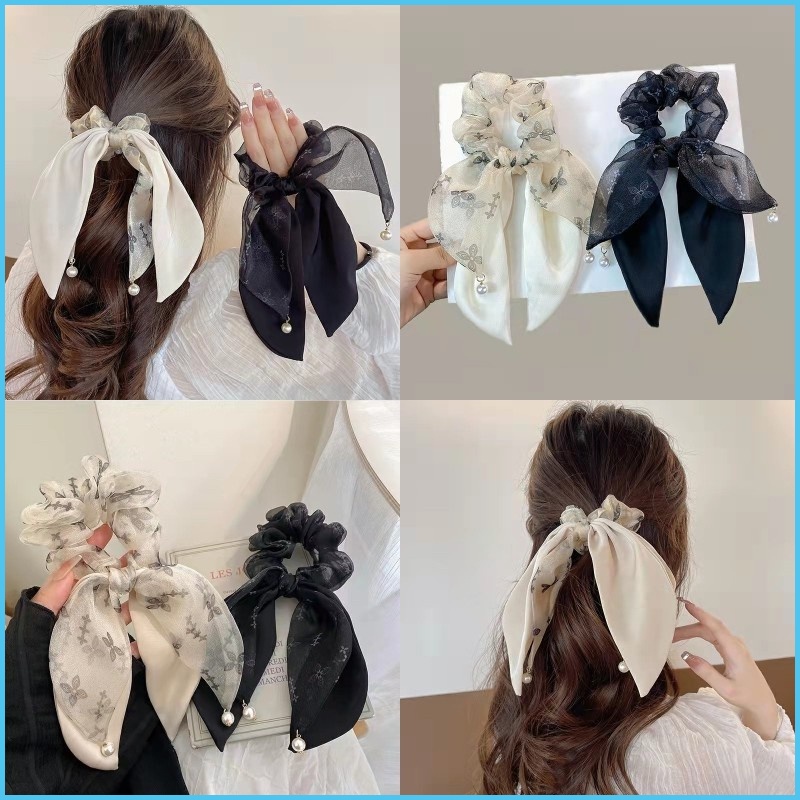 2023 Simple Style Korean Style Gauze Pearl Streamer Large Intestine ...