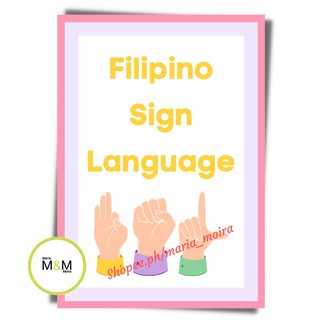 FILIPINO SIGN LANGUAGE CHARTS POSTERS, A4 SIZE LAMINATED SIGN LANGUAGE ...