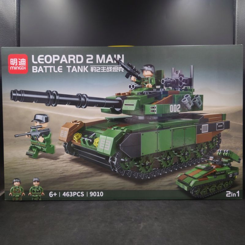 463 Pieces Of Leopard 2 Main Battle Tank MinGDI 9010 Into 2 in 1 ...