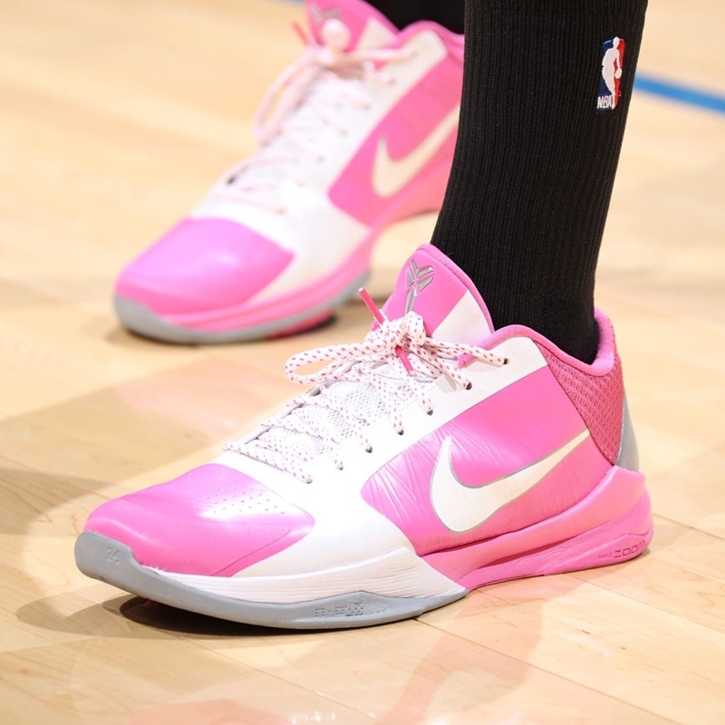 Kobe 5 Protro Yow Think Pink Rose White Grey NBA Basketball Shoes For ...